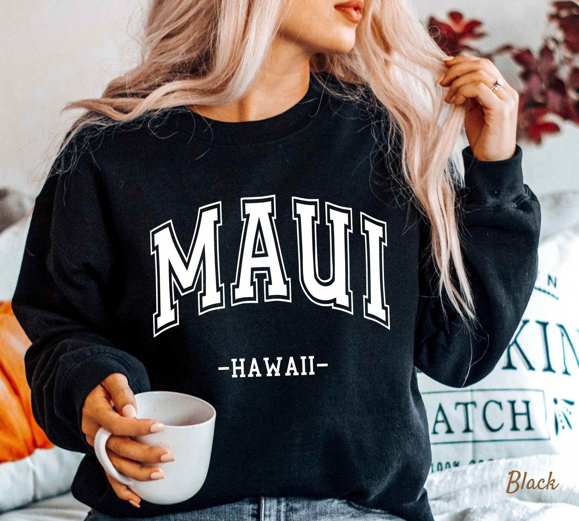Maui Hawaii Sweatshirt, Hawaii Gift, Unisex Maui Sweater, Maui Souvenir ...