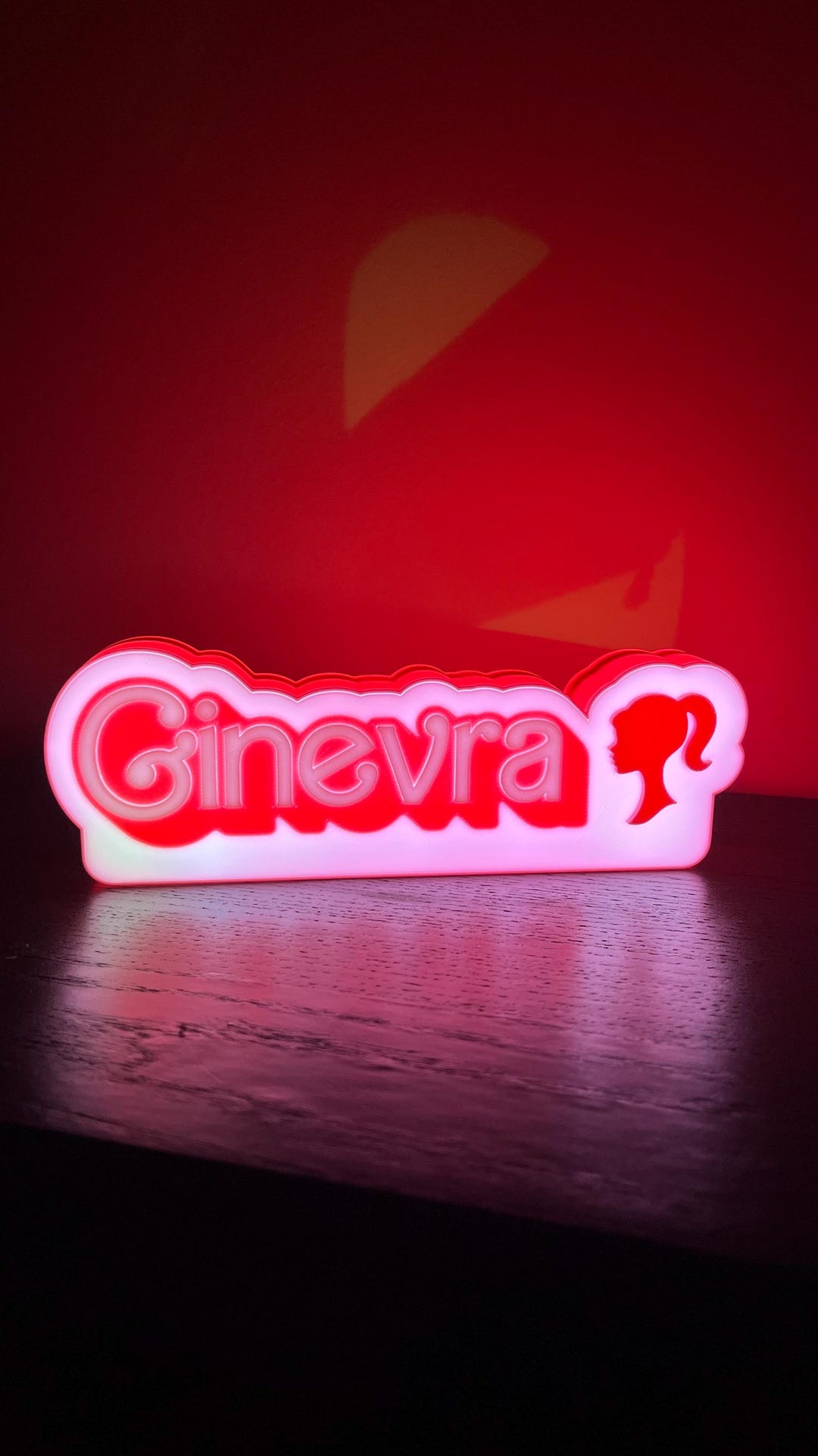 BARBIE Style Name Stand/box With LED Lights - Etsy