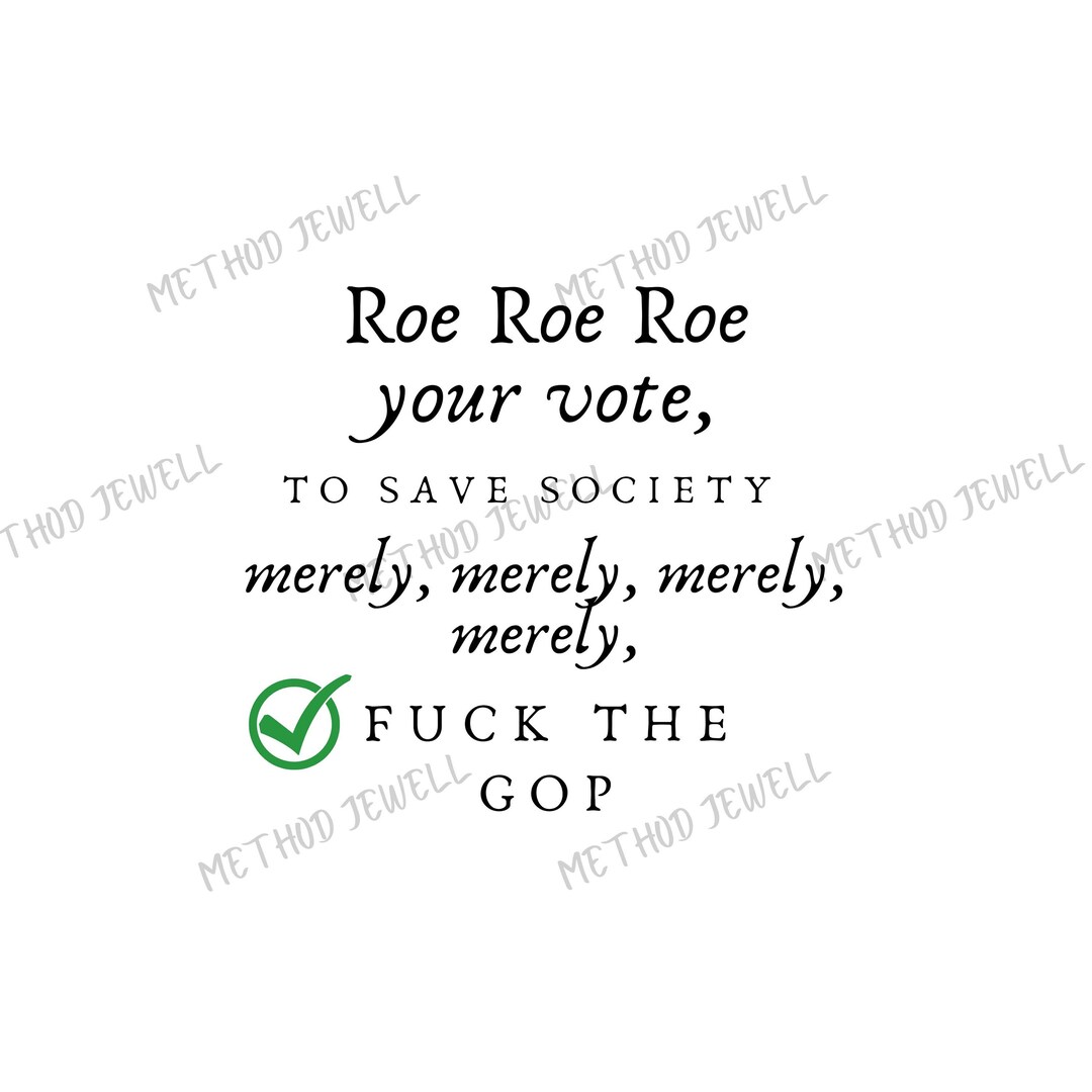 Roevember Vote Song SVG Digital File - Etsy