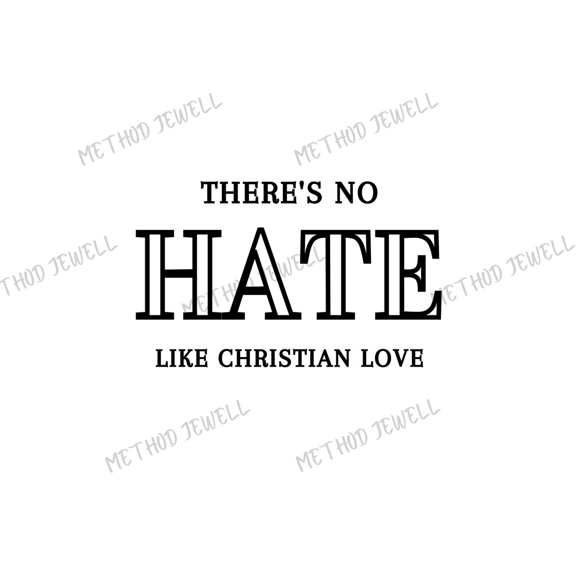 No Hate Like Christian Love SVG Digital Cut File for Cutting Machines - Etsy