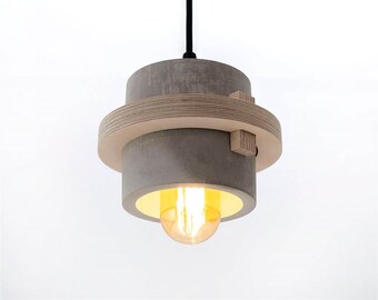 Concrete Pendant Light - Etsy