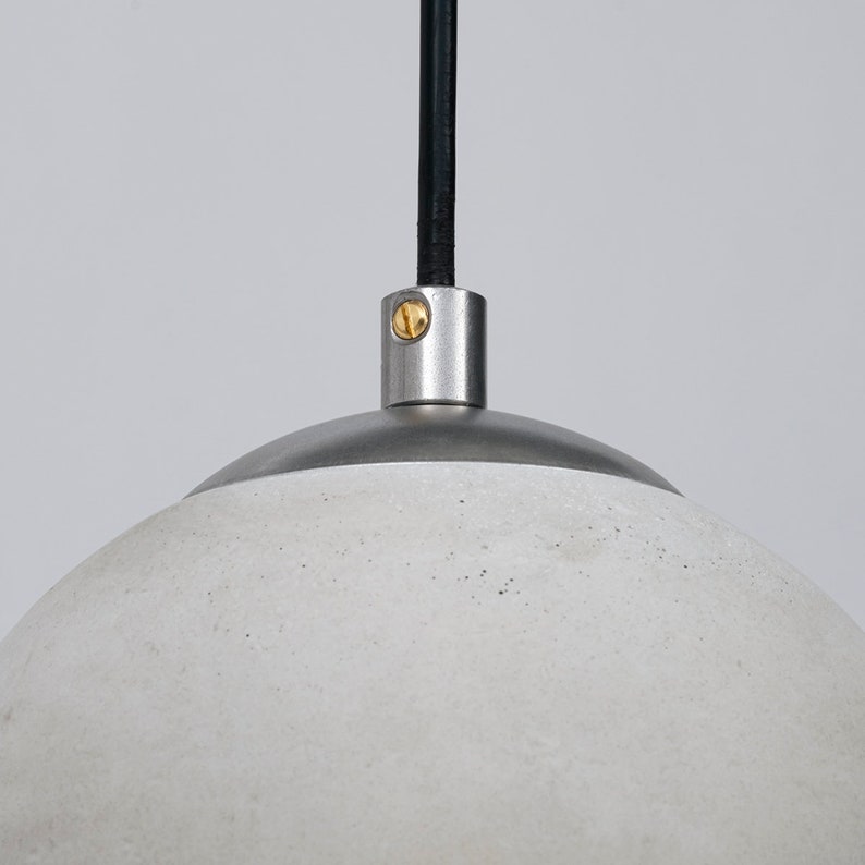 Raw Concrete and Metal Pendant Lamp Stone Chandelier - Etsy