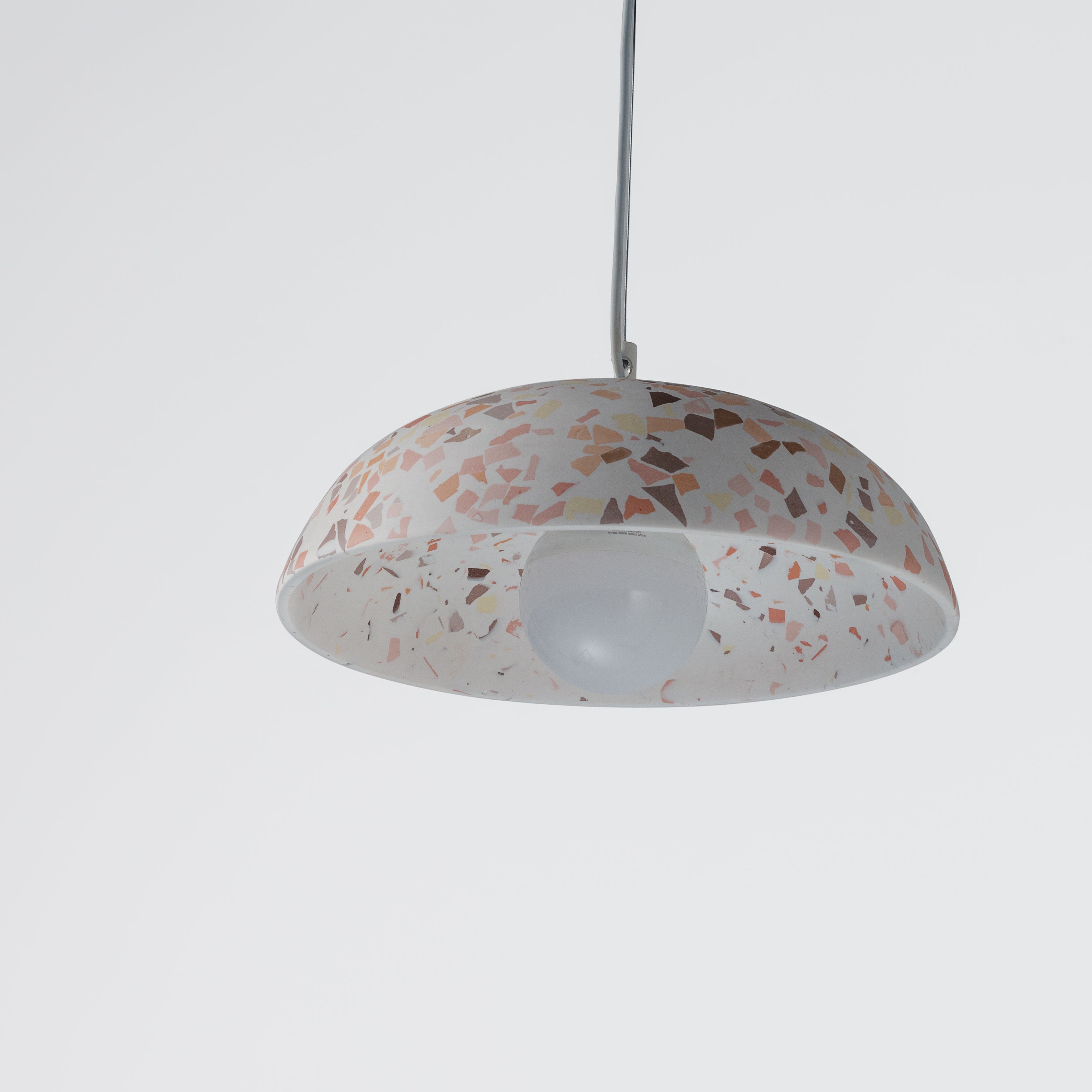 Dome Terrazzo Pendant Light, Concrete Terrazzo Ceiling Light, Kitchen ...