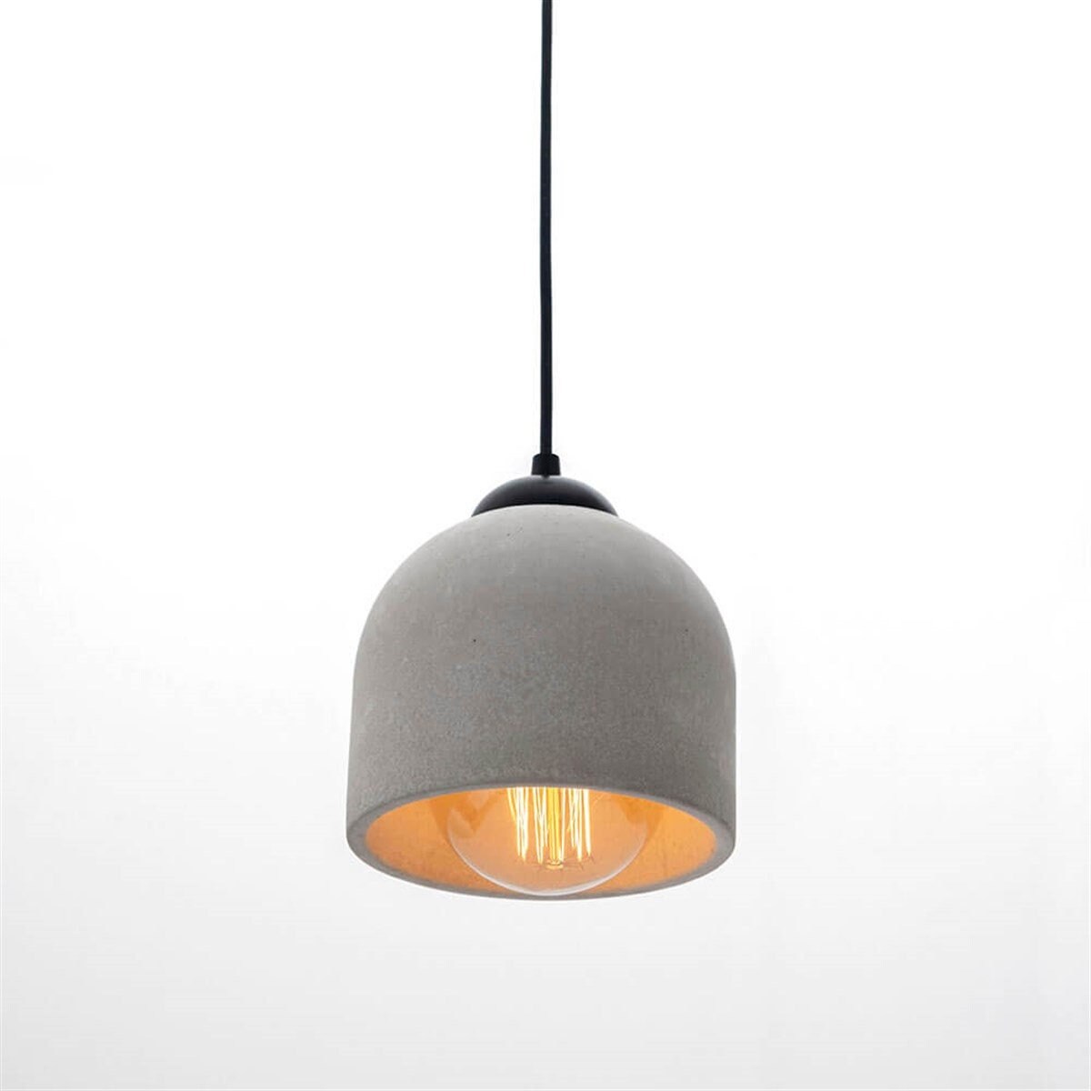 Raw Concrete Pendant Lamp, Stone Chandelier, Designer Hanging Lights ...