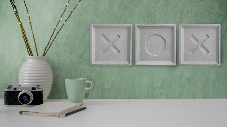 Concrete Wall Panel, XOX Wall Decor, Concrete Wall Design, Wall ...
