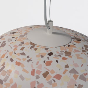 Dome Terrazzo Pendant Light, Concrete Terrazzo Ceiling Light, Kitchen ...
