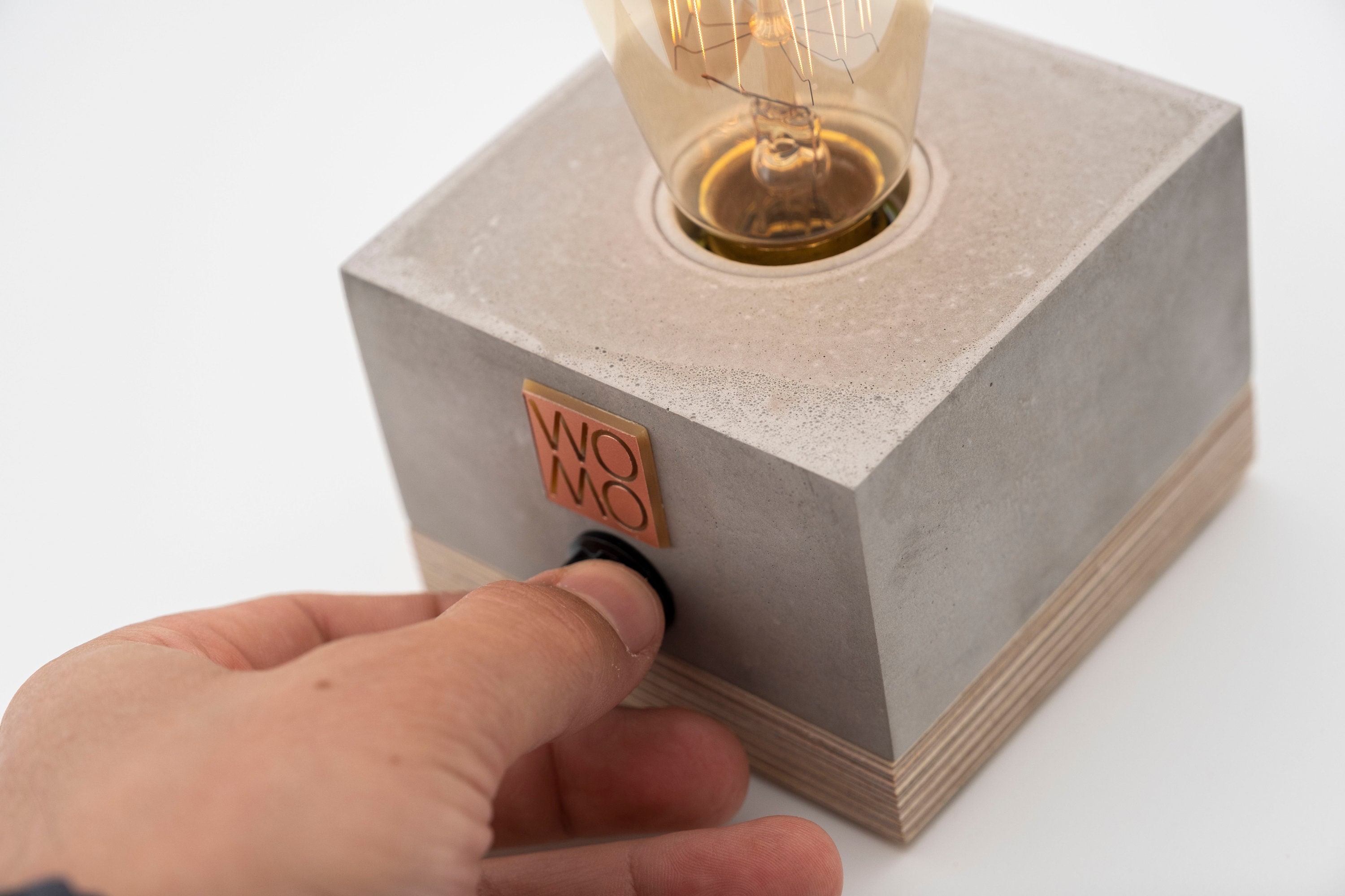 Concrete Dimmable Table Lamp, Concrete Design Table Lamp, Industrial ...