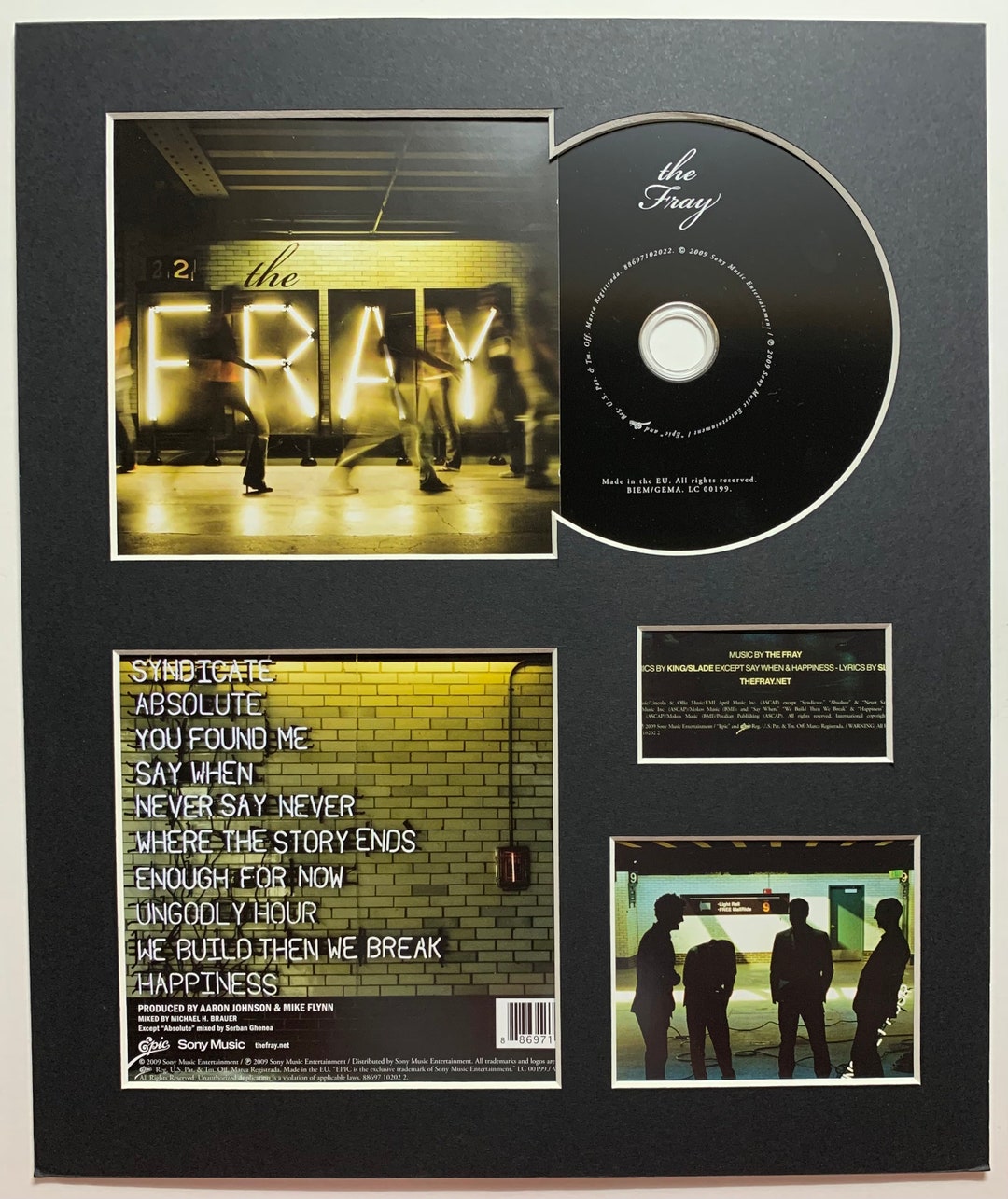THE FRAY the Fray Album Display With Authentic Cd - Etsy