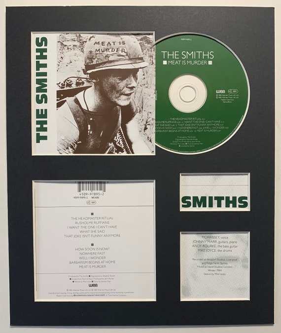 The Smiths Meat Is Murder Album Display With Authentic Etsy