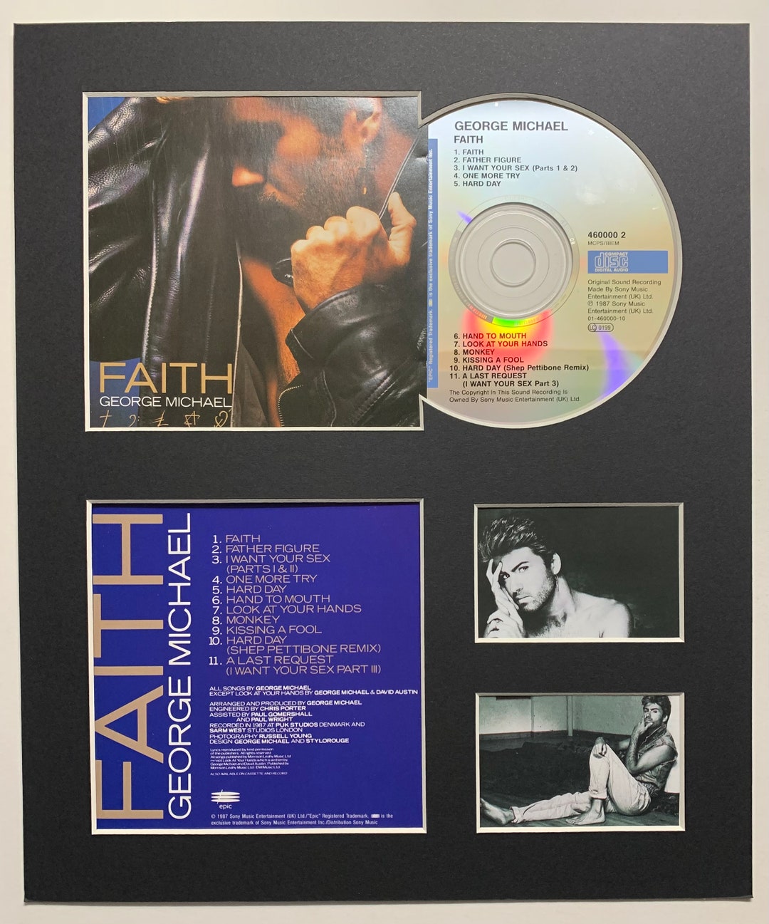 GEORGE MICHAEL Faith Album Display With Authentic Cd - Etsy UK