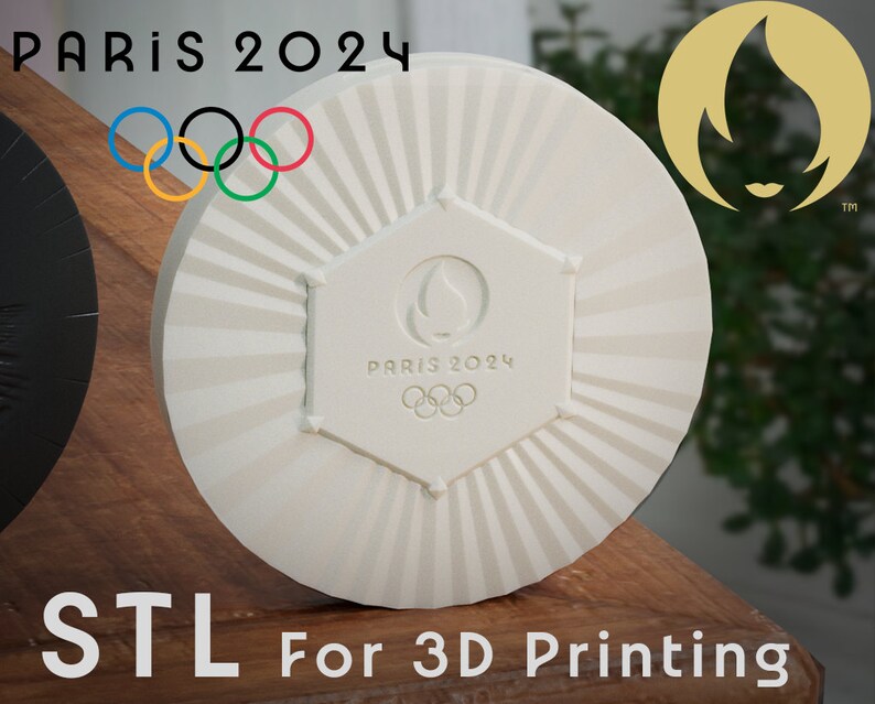 Olympic Medal 3D STL File Official Paris 2024 Summer Olympics Medals ...