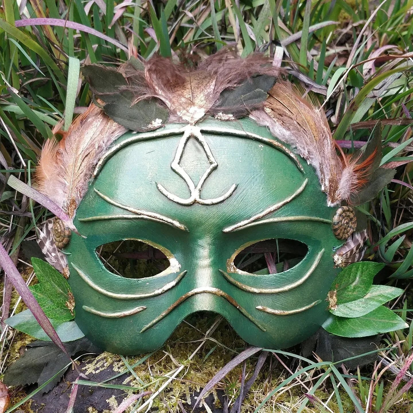 Greenman Fae Masquerade Mask - Etsy