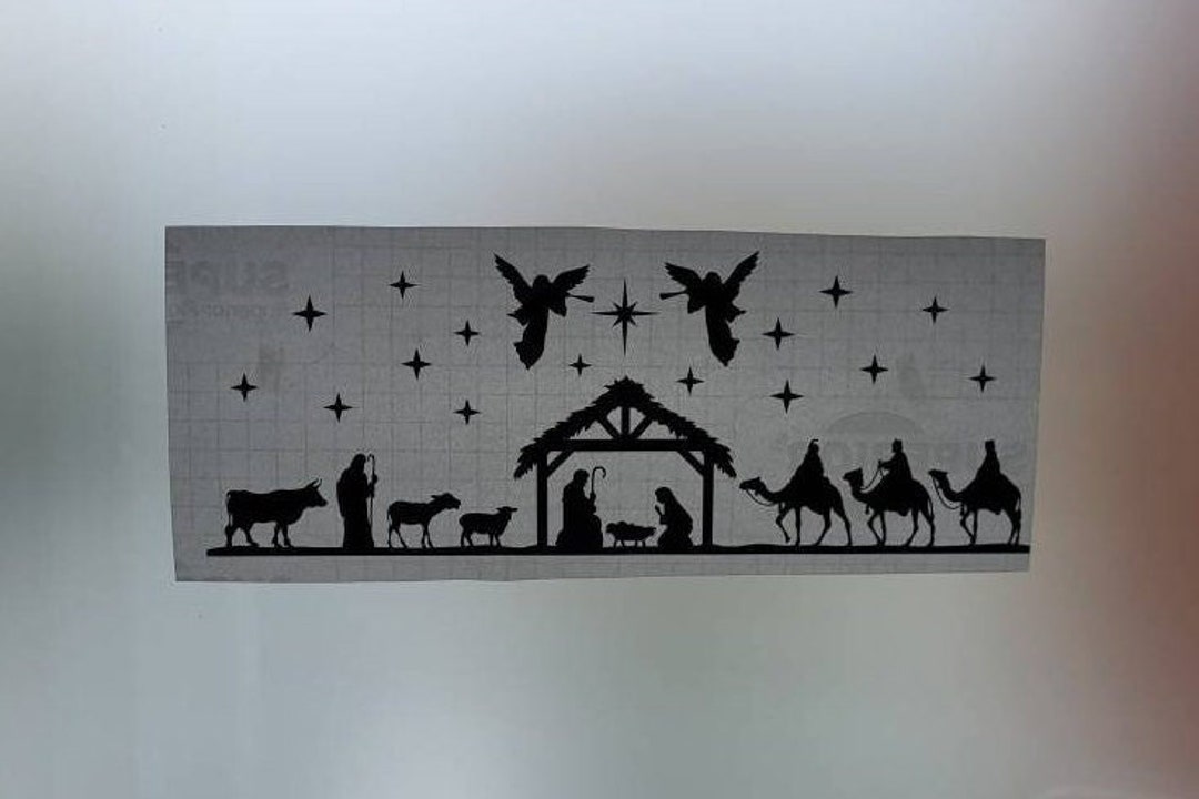 Aufkleber/ Sticker Krippe| Weihnachtskrippe| Weihnachten ...