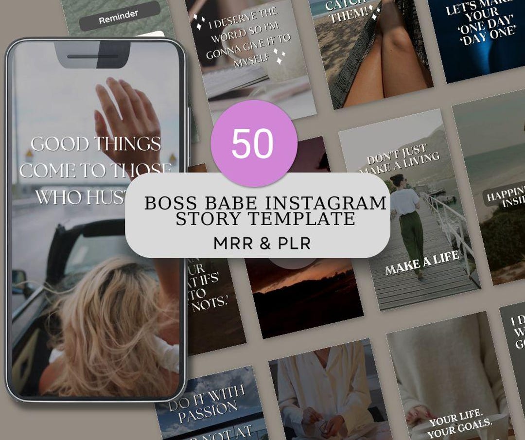 50 Boss Babe Instagram Story Templates for Canva (digital Download) - Etsy