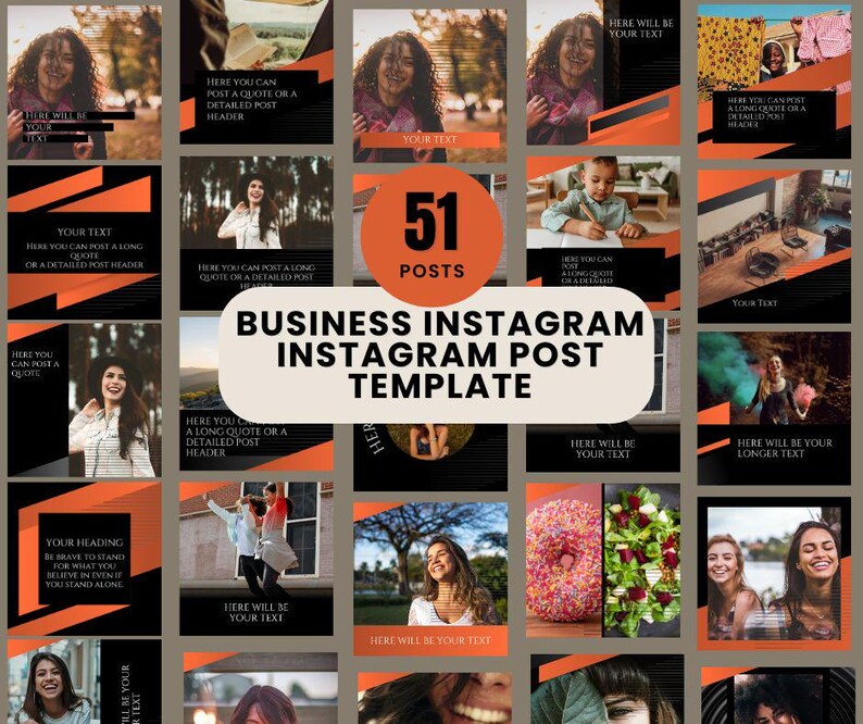 Editable 51 Business Post Templates - Professional Designs for Canva - Etsy