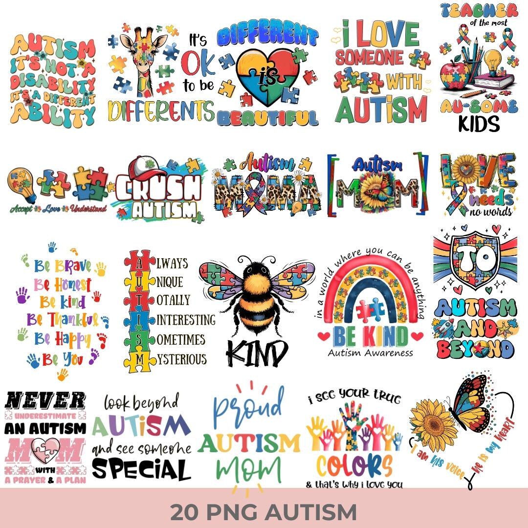 Autism Awareness Month Png, Autism Teacher Png, Autism Mom Png, Autism ...