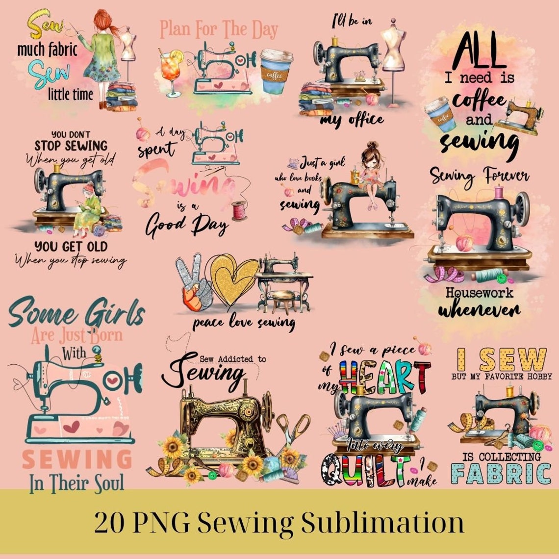 Sewing Machine Png Bundle, Sewing Png, Sewing Machine Png, Sewing ...