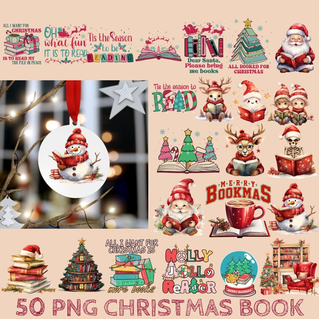 Christmas Book Tree Png, Dear Santa Books Only Png, Christmas 2024 Png ...