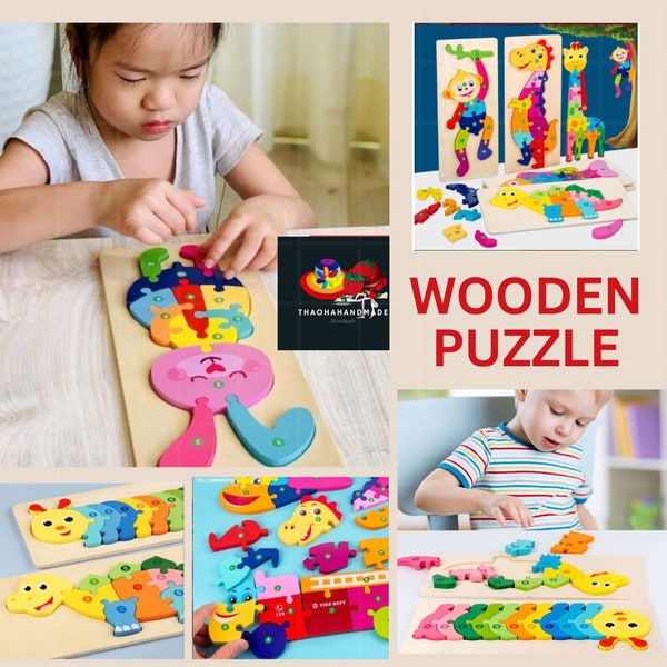 3d Wooden Bear Puzzle - Etsy