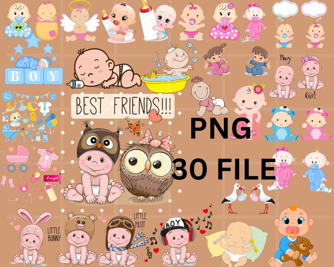 BABY PNG, Cute Baby Png, Baby Boy Png, Baby Girl Png, Baby Shower, Baby ...