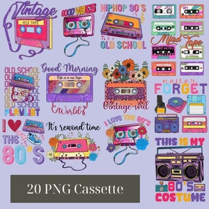 Mixtape Png, 90s Cassettes Tapes Png Bundle, Cassette Player Png ...
