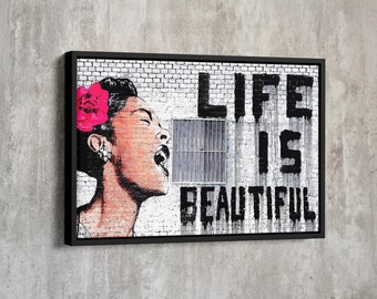 Banksy Life is Beautiful - Etsy