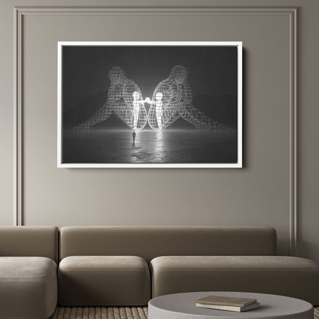 Alexander Milov Love ART Black and White Canvas Two People - Etsy