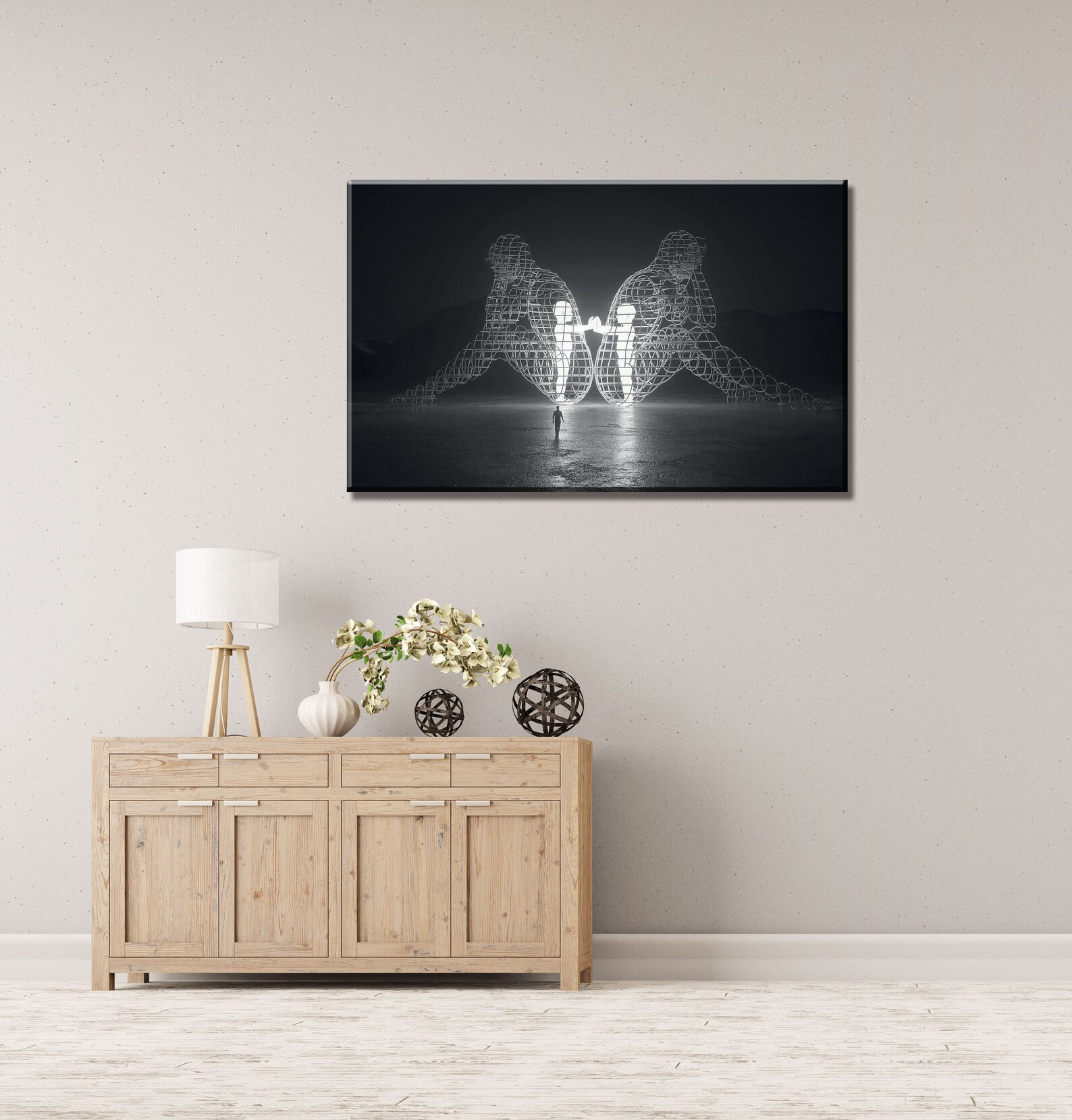 Alexander Milov Love ART Black and White Canvas Two People - Etsy