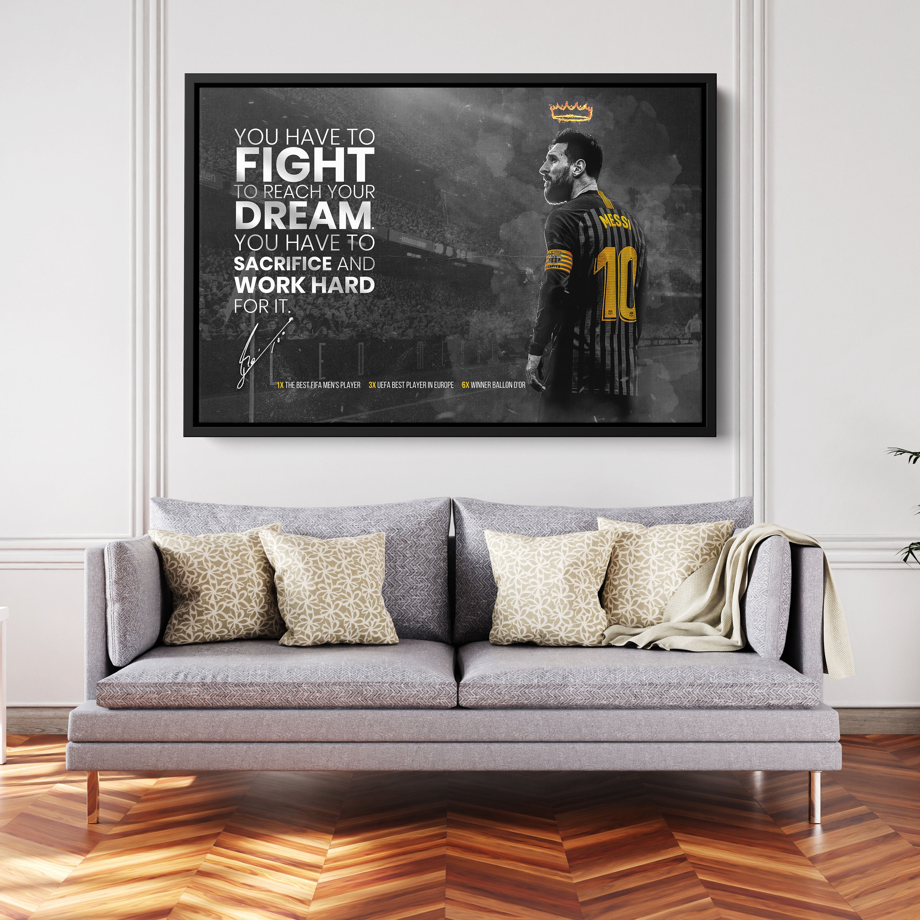 Lionel Messi Inspirational Poster, Barcelona Inspirational Poster sold ...