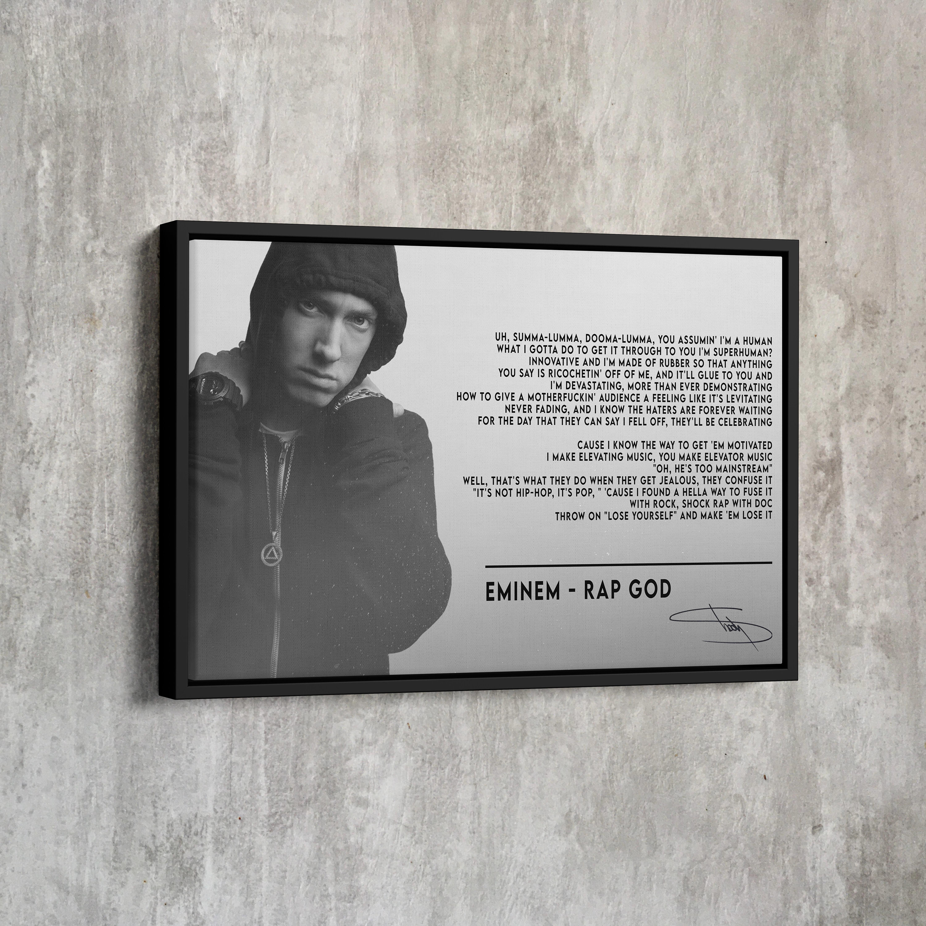 Rap God Eminem Album Cover