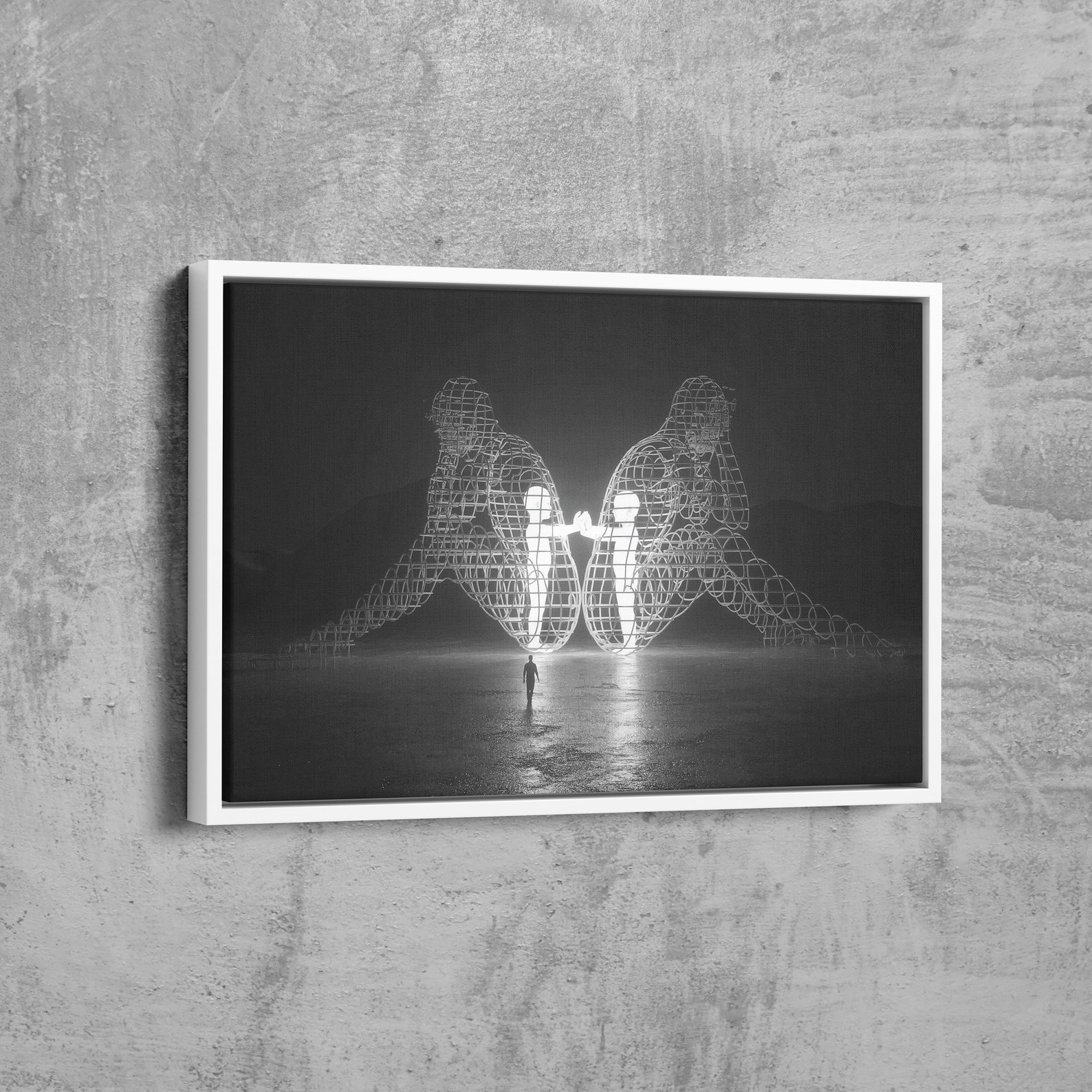 Alexander Milov Love ART Black and White Canvas Two People - Etsy