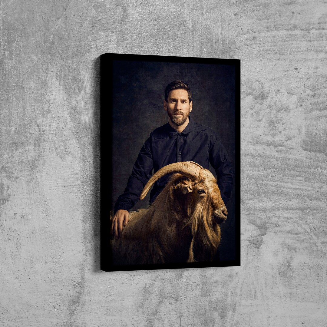 Messi Goat Lionel Messi Decor Artlionel Messi Goat - Etsy