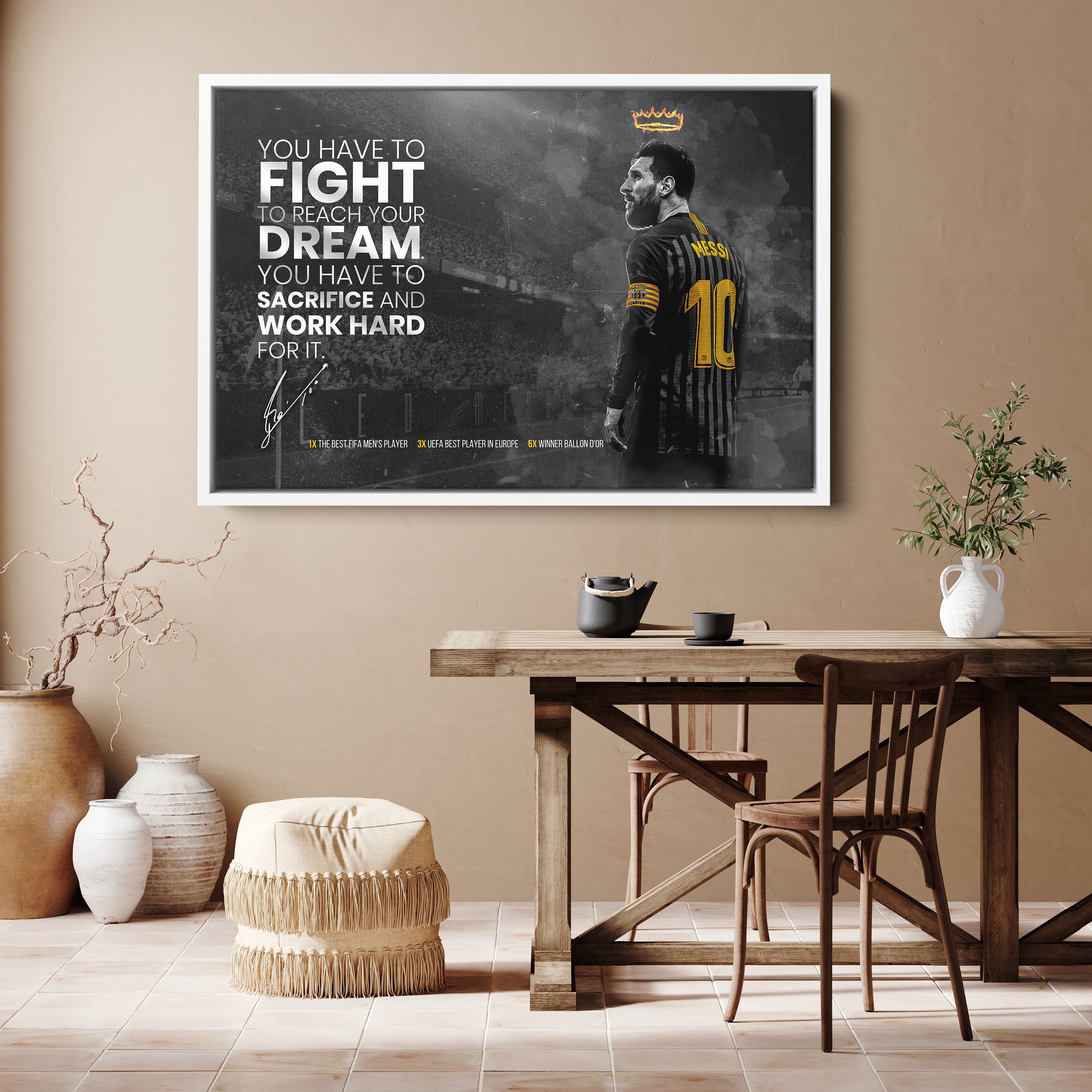 Lionel Messi Inspirational Poster, Barcelona Inspirational Poster sold ...