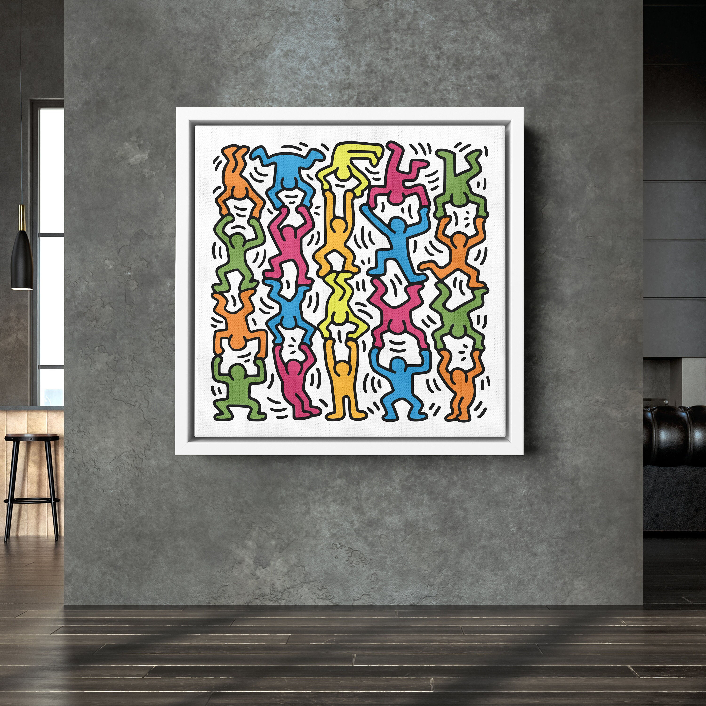 Keith Haring Canvas Artwork Keith Haring Wall Art Extra - Etsy
