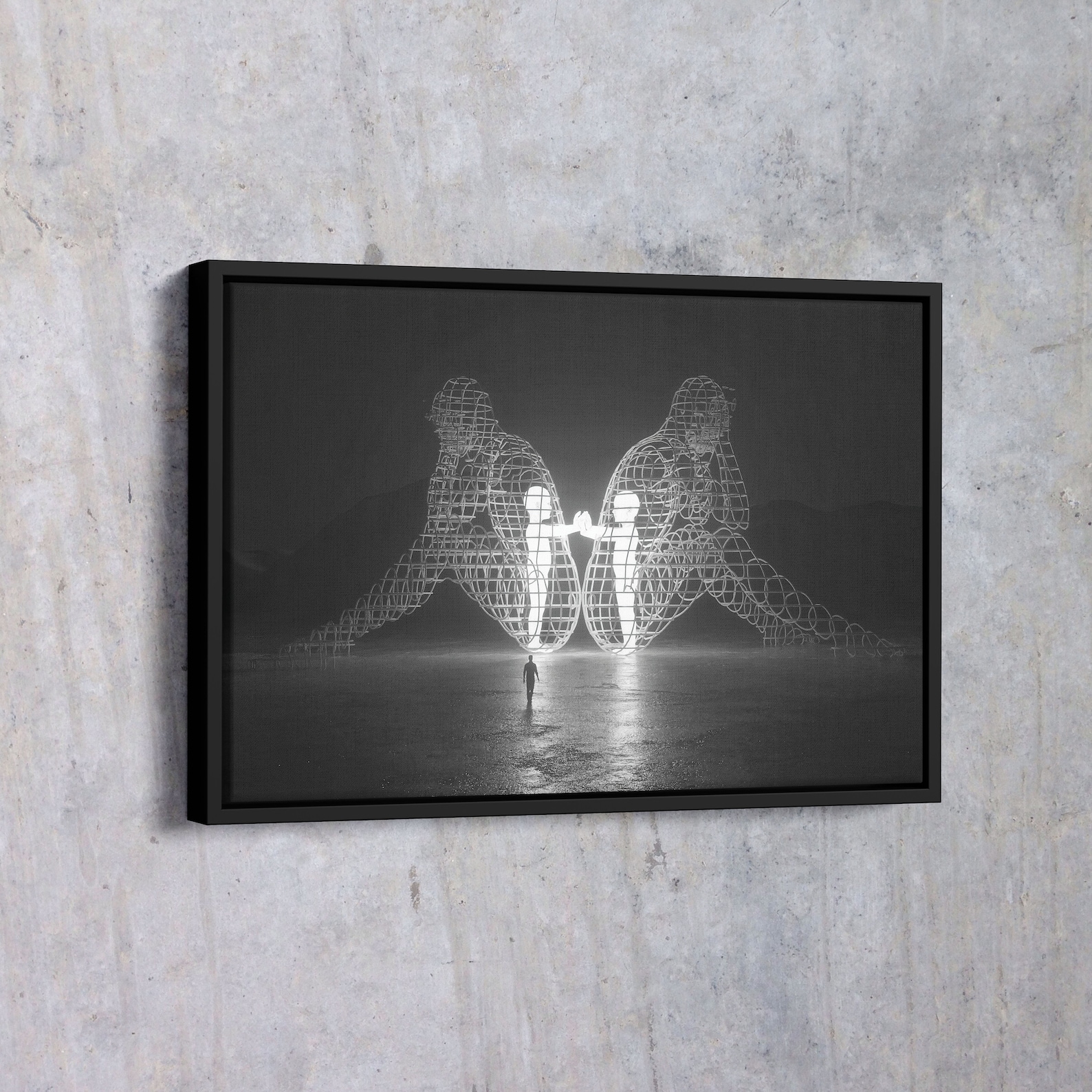 Alexander Milov Love ART Black and White Canvas Two People - Etsy