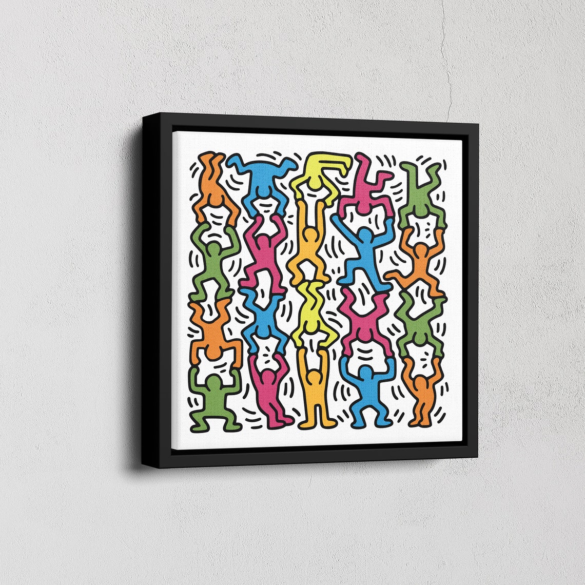 Keith Haring Canvas Artwork Keith Haring Wall Art Extra - Etsy
