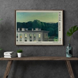 Edward Hopper Poster, Exhibition Poster, Vintage Poster, Museum Poster ...
