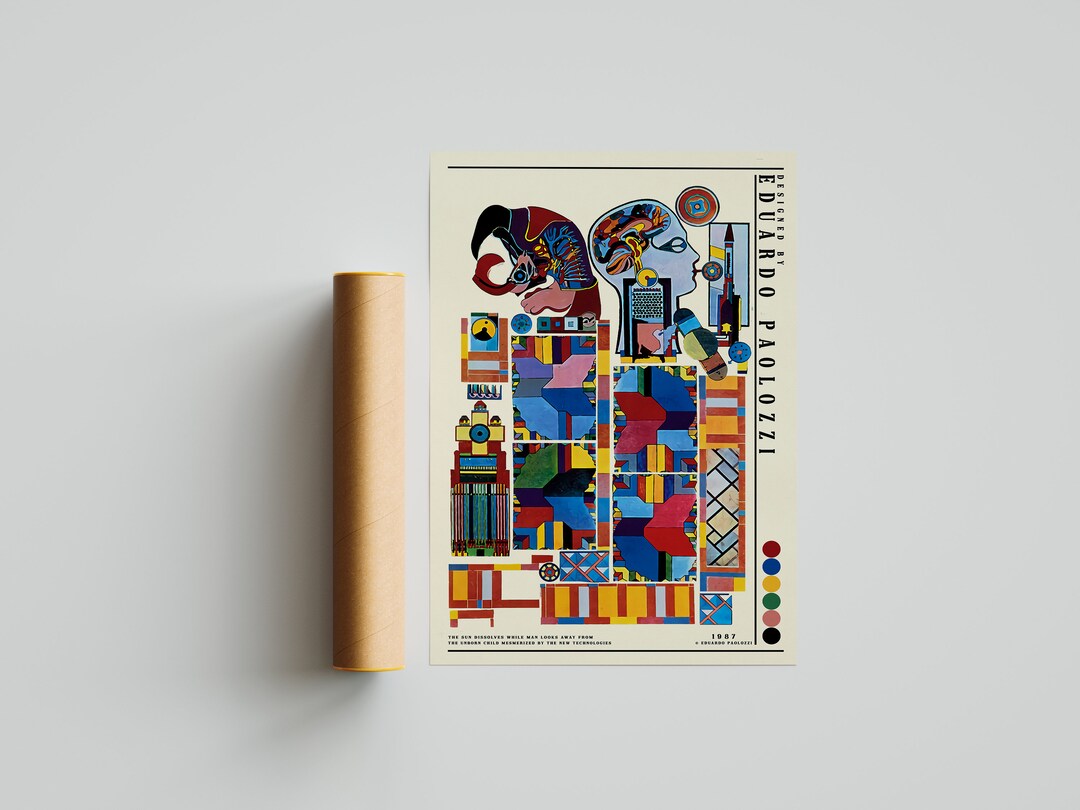 Sir Eduardo Paolozzi Print, Experience Print, Pop Art Print, Modern Art ...