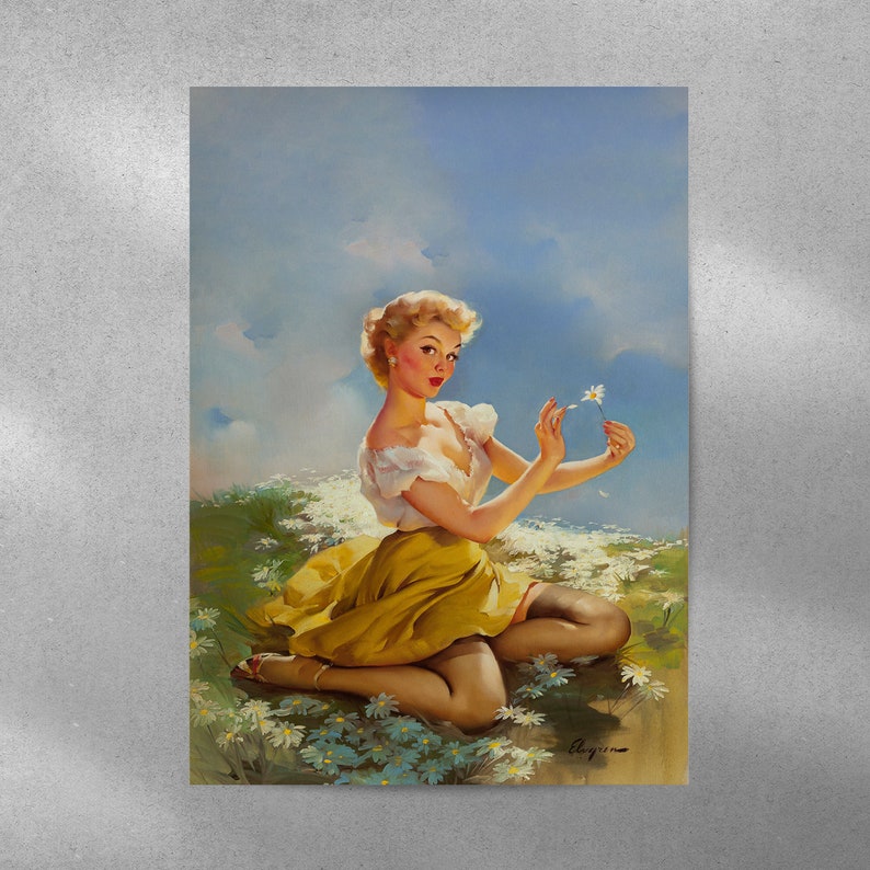Vintage Gil Elvgren Print Art Print Vintage Decor - Etsy