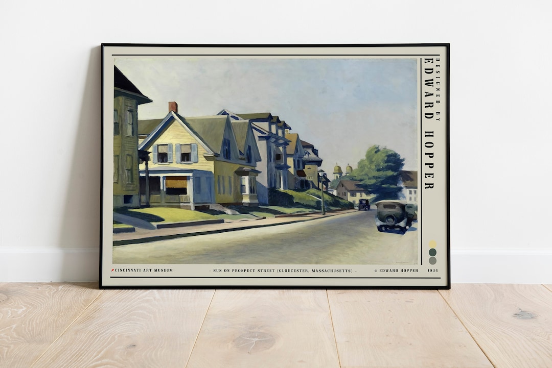 Edward Hopper Poster, Exhibition Poster, Vintage Poster, Museum Poster ...