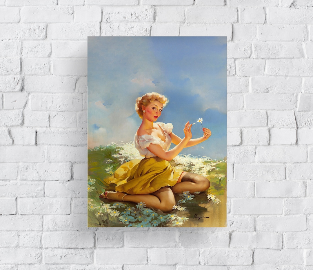 Vintage Gil Elvgren Print • Art Print • Vintage Decor • American Art ...