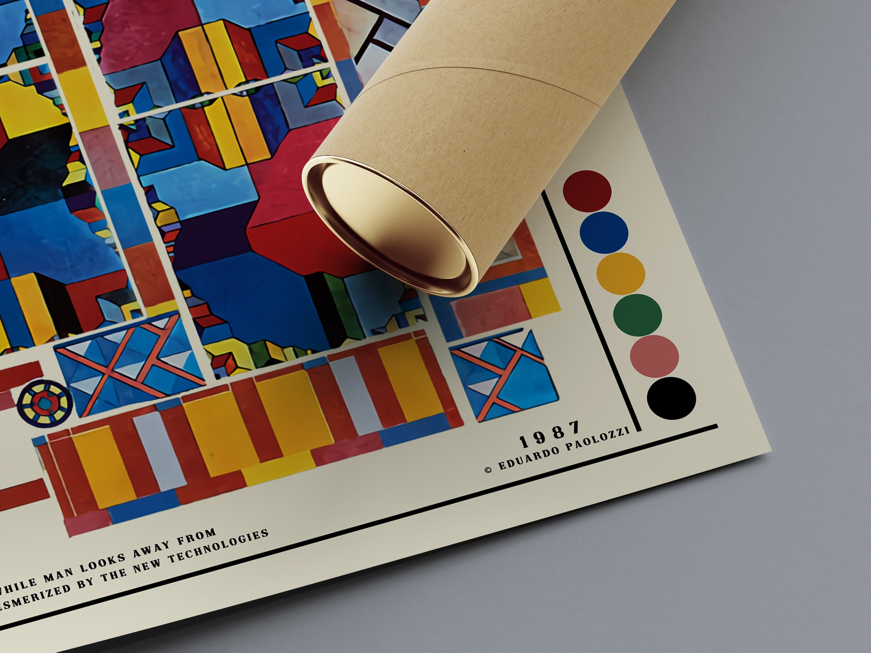 Sir Eduardo Paolozzi Print, Experience Print, Pop Art Print, Modern Art ...