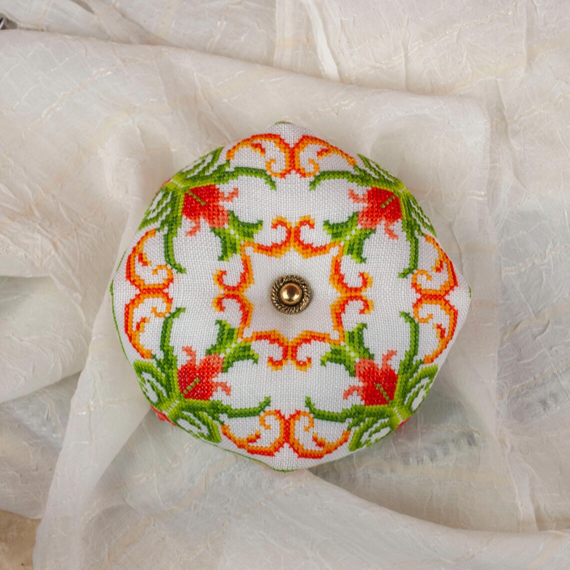 Cross Stitch Pattern Pin Cushion Grotesque Biscornu From Time ...