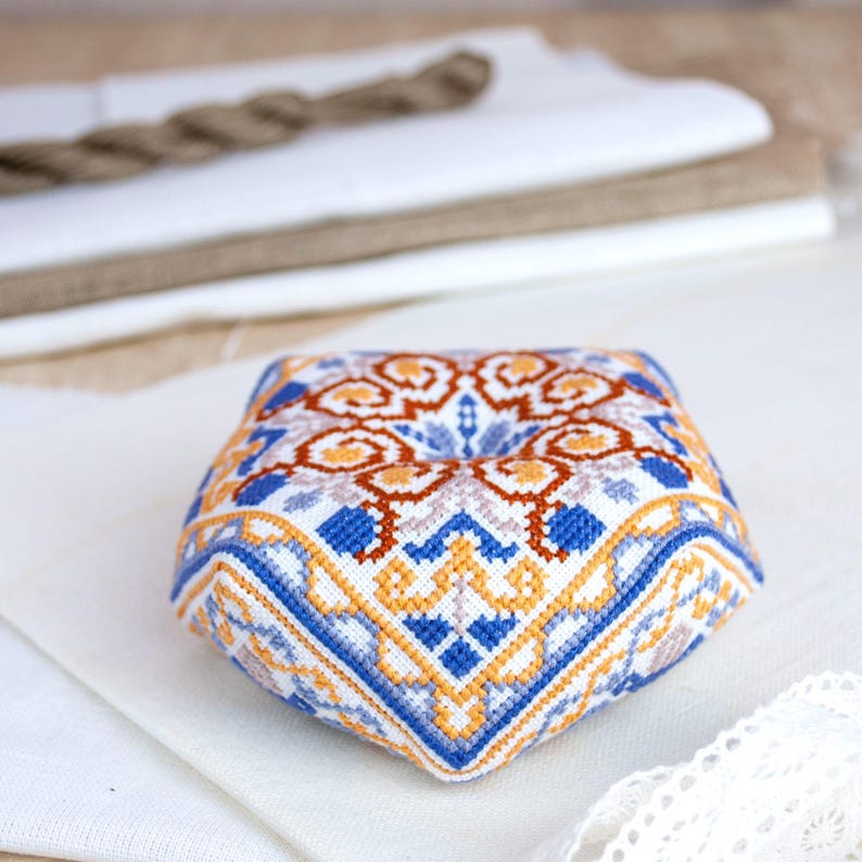 Set of Three Biscornu Patterns PDF – Cross Stitch Pincushions – Ladies ...
