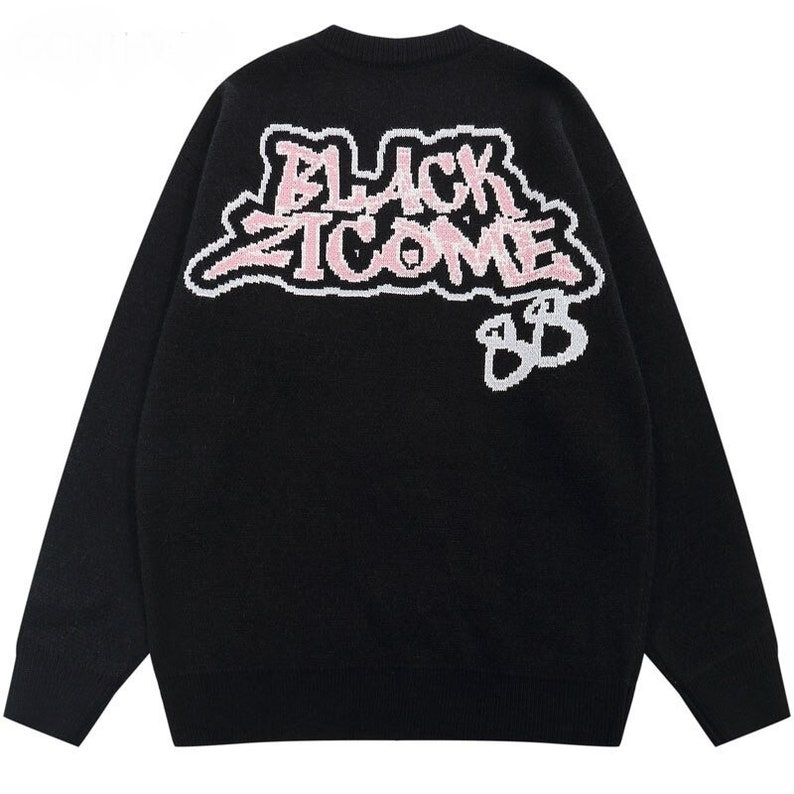 Knitted Unisex Loose Spider Sweater Grunge Streetwear Retro - Etsy