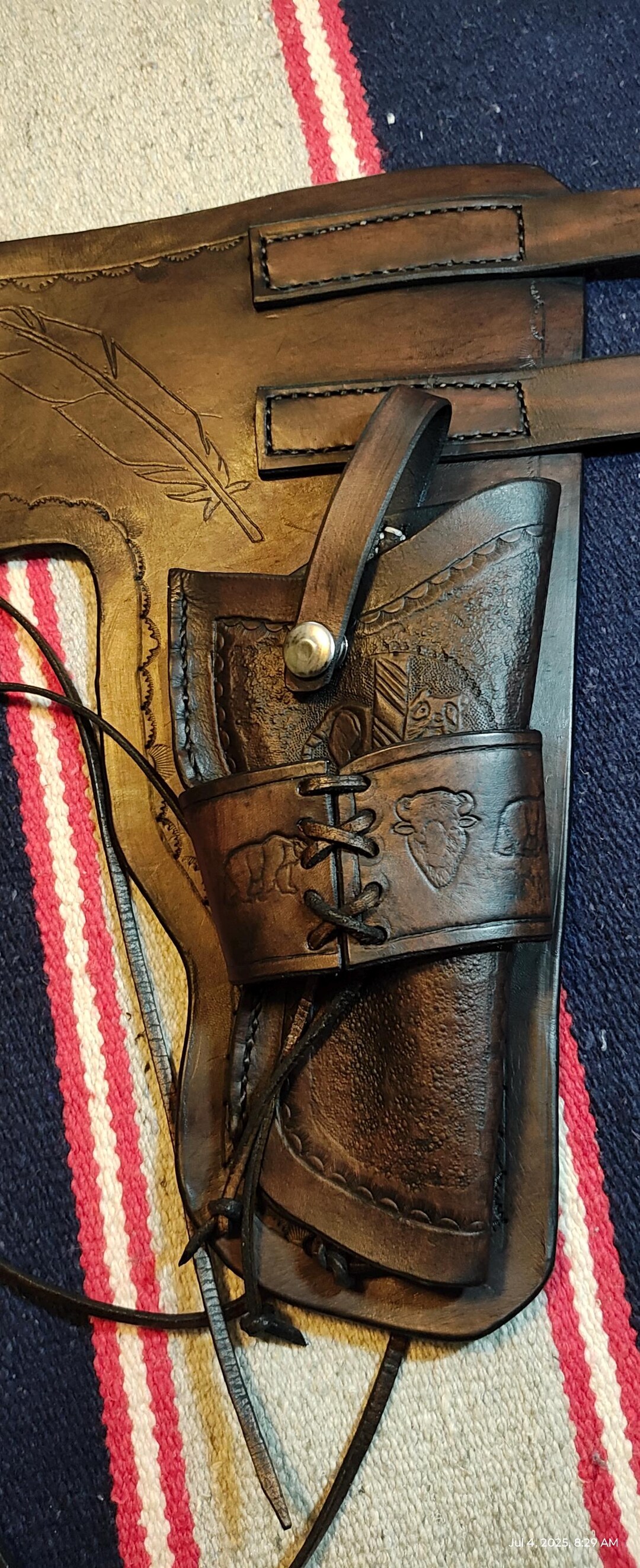 Western Gunslinger Belt With Clan Signs on Holster - Etsy