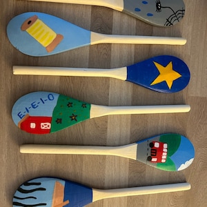 Nursery Rhyme Song Spoons - Etsy UK