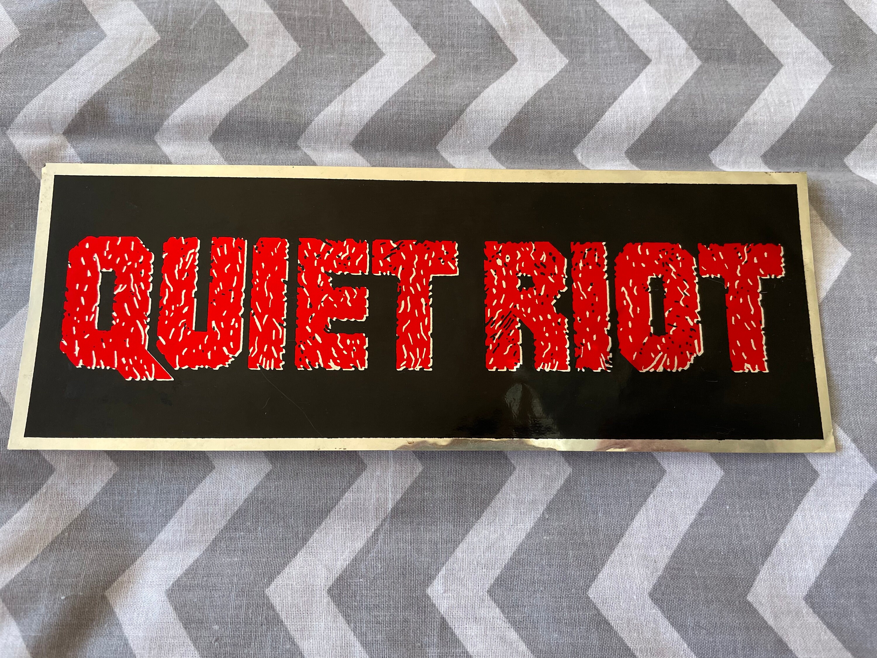 Vintage 80s Quiet Riot bumper sticker Stickers Stickers, Labels & Tags ...
