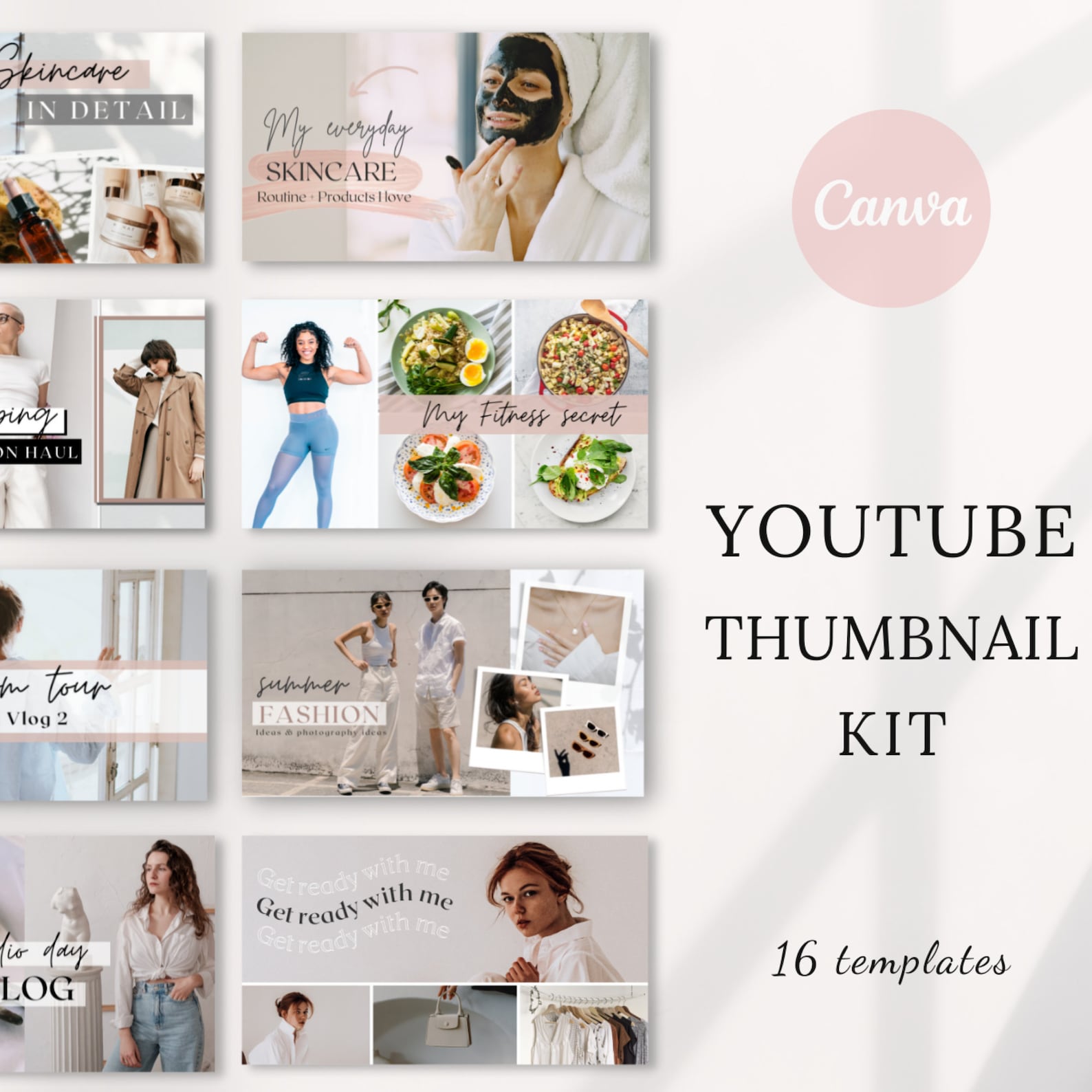 Youtube Kit, Youtube Channel Kit, Youtube Branding Kit, Youtube Banner ...