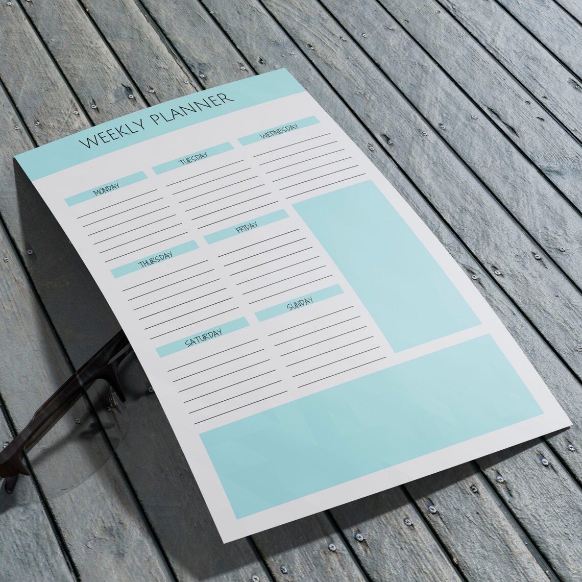 Weekly Planner Printable - Weekly Organizer Digital Planner - Printable ...